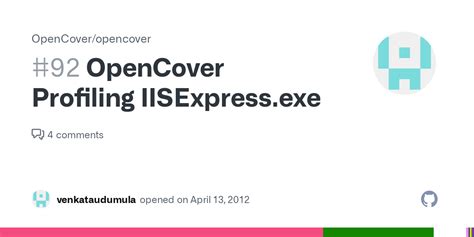 Opencover Profiling Iisexpressexe · Issue 92 · Opencoveropencover