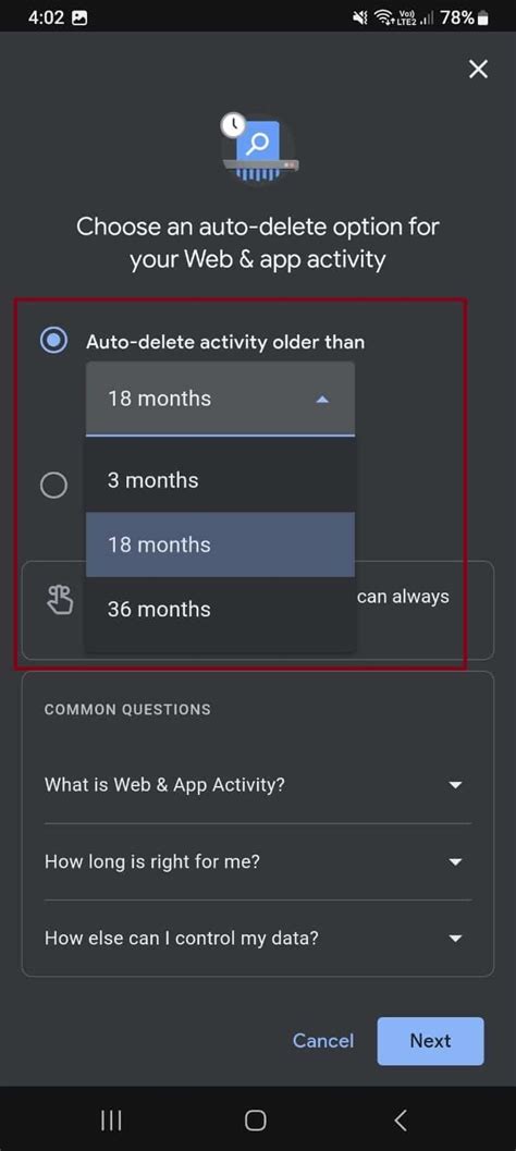 How To Automatically Delete Your Google Activity On Mobile