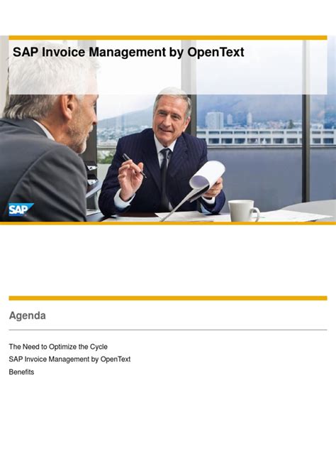Sap Invoice Management By Opentext Pdf Accounts Payable Invoice