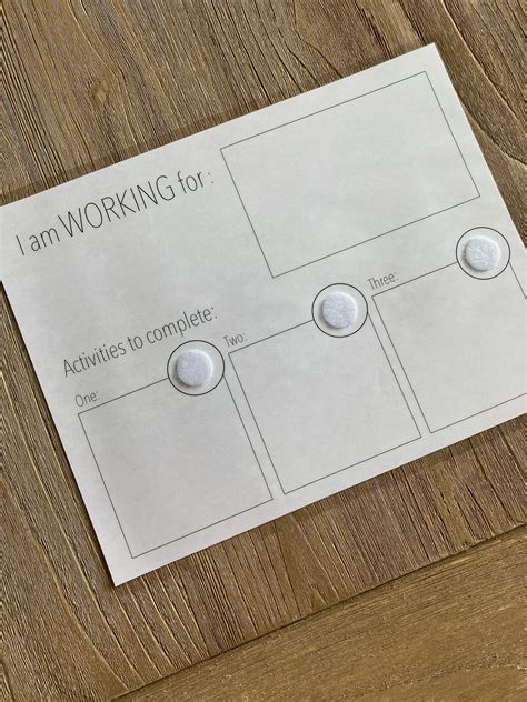 I Am Working For Chart Behavior Modification Chart Reward Chart
