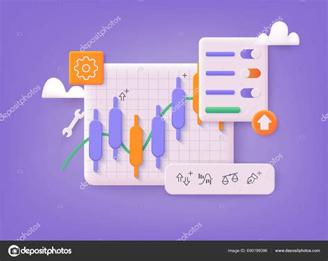 Stocks Market Graph Chart Web Pages Trading Candlestick Chart
