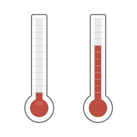 Thermometer Icon Flat Design Vector Premium Vector