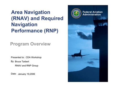 rnav and rnp program overview performance based navigation