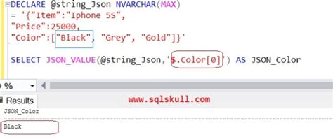 Sql Json Query Function Sql Bi Tutorials