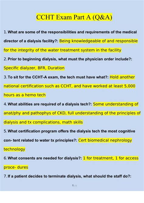 CCHT Questions And Answers Fully Comprehensive Accurate DOWNLOAD TO PASS Updated
