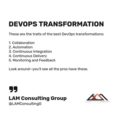 Lam Consulting Group On Linkedin Devops Businessagility Transformation Agile Business