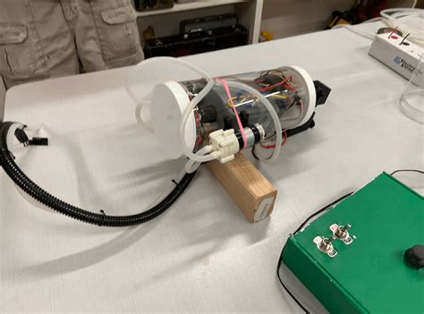 finished radio controlled submarine with arduino more info in comments