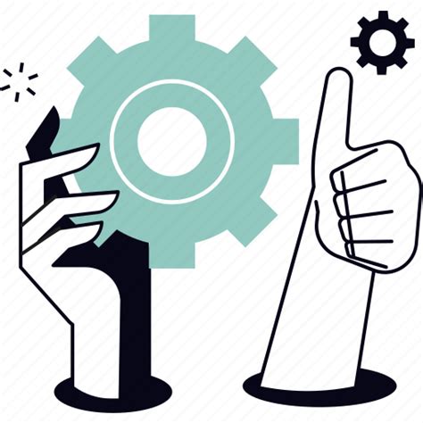 Settings Preferences Configuration Options Gear Cogwheel Development Illustration