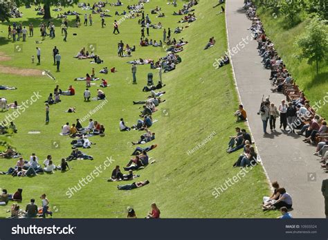 Crowded Public Park