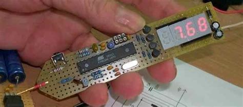 ATMEL ATMEGA8 MULTIMETER CIRCUIT LED DISPLAY