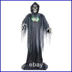 Costco Animated 10′ Tall Reaper Skeleton Halloween Motion Activated