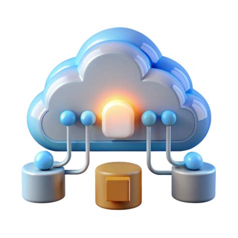 3d Illustration Cloud Computing Network Servers Data Storage 55238642 Png