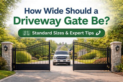 How Wide Should A Driveway Gate Be Expert Guide Zumi