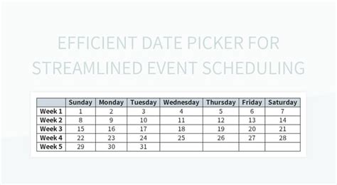 Free Date Picker Templates For Google Sheets And Microsoft Excel Slidesdocs