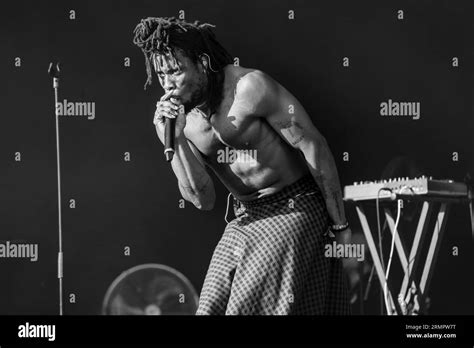 Nigerian Artist Obongjayar Real Name Steven Umoh Play The Mountain Stage At Green Man Festival