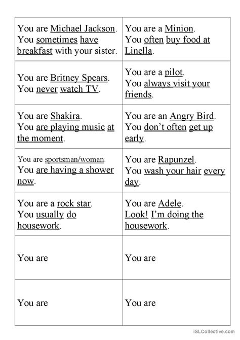 Miming Game Presen… English Esl Worksheets Pdf And Doc