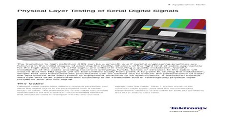 Pdf Physical Layer Testing Of Serial Digital Signals Pdfslidenet