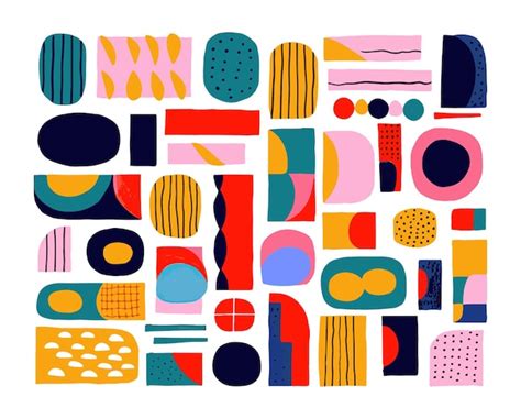 Premium Vector Colorful Trendy Abstract Geometric Shape