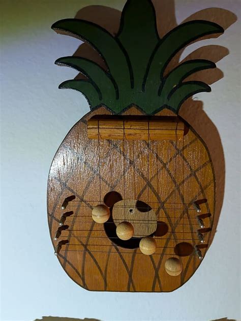 Vintage Pineapple Door Harp 4 String Made In Usa Signed Reverb