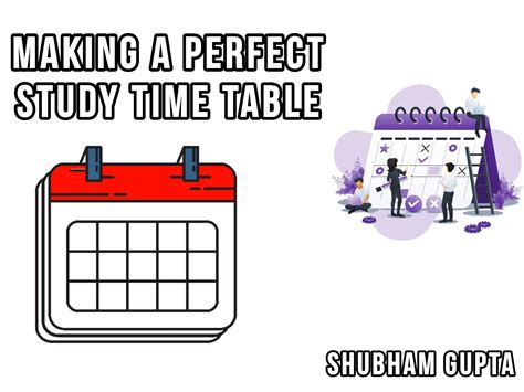 Making A Perfect Study Time Table