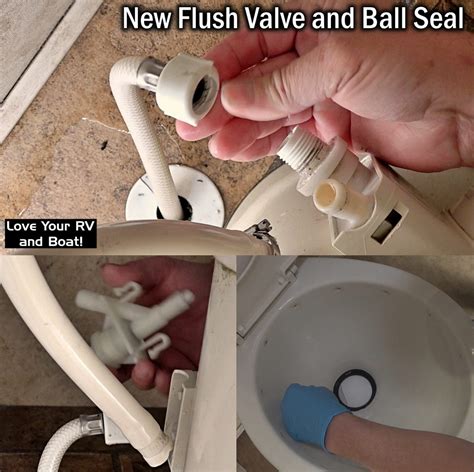 Replacing A Dometic RV Toilet Flush Valve And Ball Valve Seal