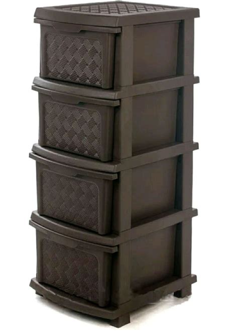 Пластиковий комод шафка органайзер тумбочка на 4 ящики — ціна 745