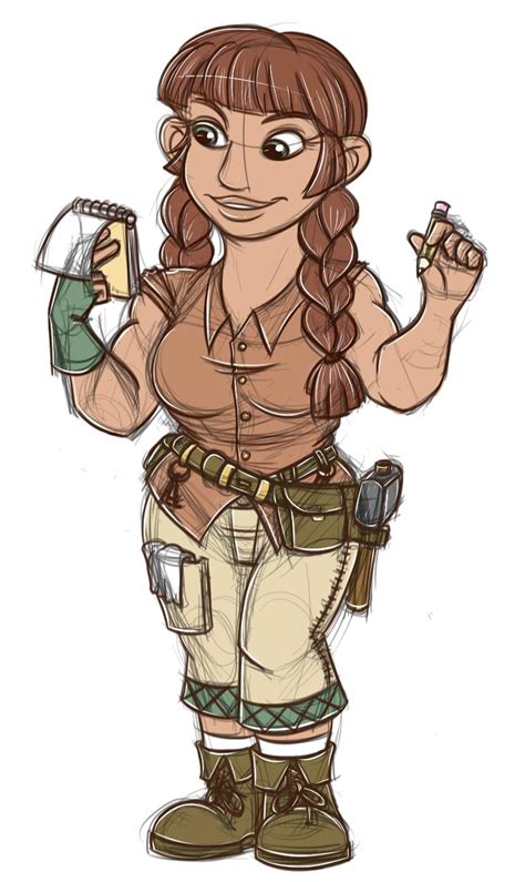 Daily Sketch Dwarf Girl 2