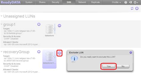 Readydata Restoring Data From A Snapshot Of An Iscsi Lun Netgear Support