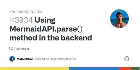 using mermaidapi parse method in the backend · issue 3934 · mermaid