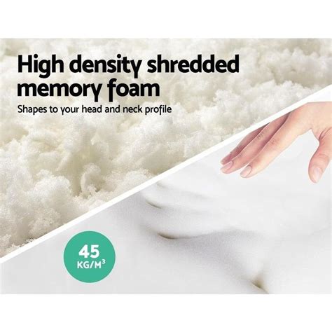 Bedding Set Of 2 Visco Elastic Memory Foam Pillows Big W