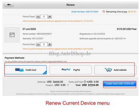 Autel New Ui Differences Renew Subscription Update Guide Autelshop