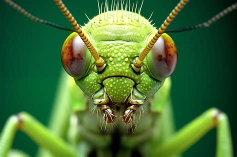 Premium Photo Microscopy Of Grasshopper Face Electron Microscopy500x Zoom