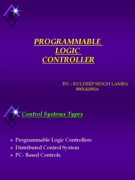 Pdf Presentation On Programming Logic Controller Dokumentips