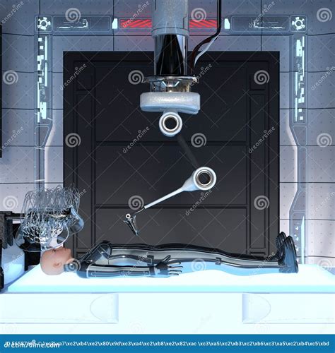 Female Android Stock Illustration Illustration Of Electronic 56587666