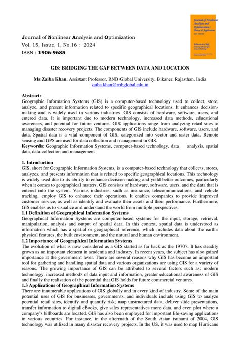 Pdf Gis Bridging The Gap Between Data And Location