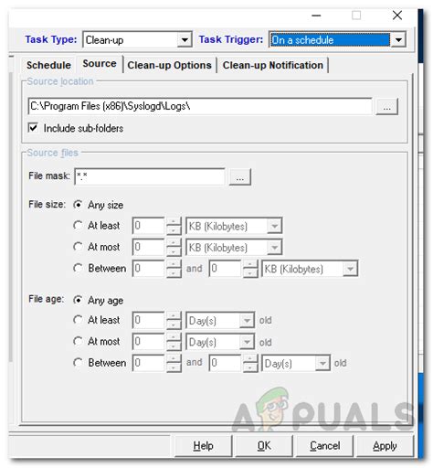 how to schedule tasks across network devices and servers using kiwi syslog