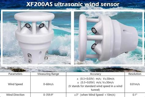 Sonic Anemometer High Precision Wind Speed And Direction Sensor Yantai Sensor