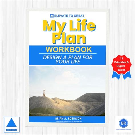 Life Plan Workbook Life Goal Planning Workbook Life Etsy