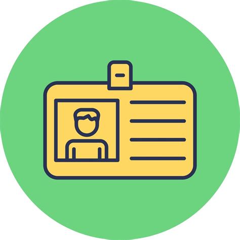 Id Card Vector Icon 20305734 Vector Art At Vecteezy