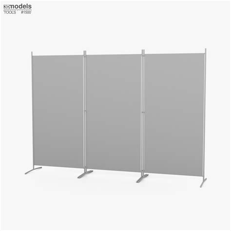 Panel Room Divider 3d Model Download Decoration On