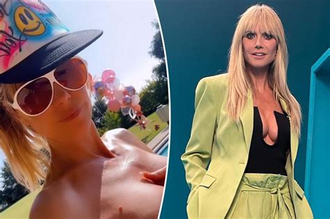Heidi Klum Poses Without Bikini Top To Celebrate 51st Birthday