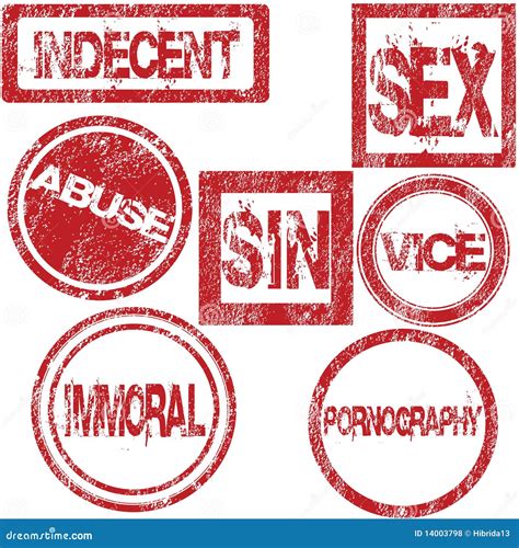 Sellos De Goma Con El Conotation Sexual Stock De Ilustraci N Ilustraci N De Textura Redondo
