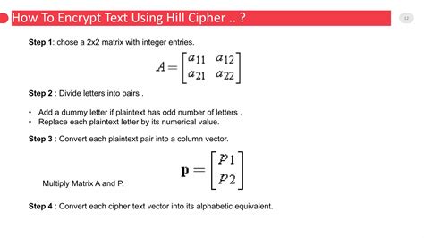 Cryptography Application Of Linear Algebra Pptx