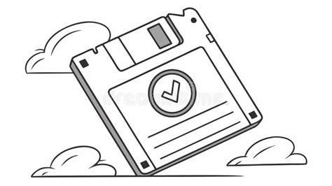 Floppy Disk Check Mark Saved Data And Storage Success Symbol Vector Design Generative Ai Stock