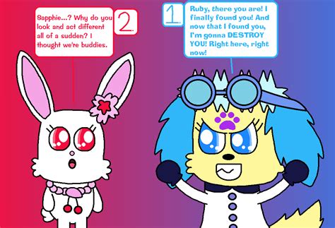 Ruby Gets Ambushed By Corrupted Sapphie By Kirbyhamtarogirl On Deviantart