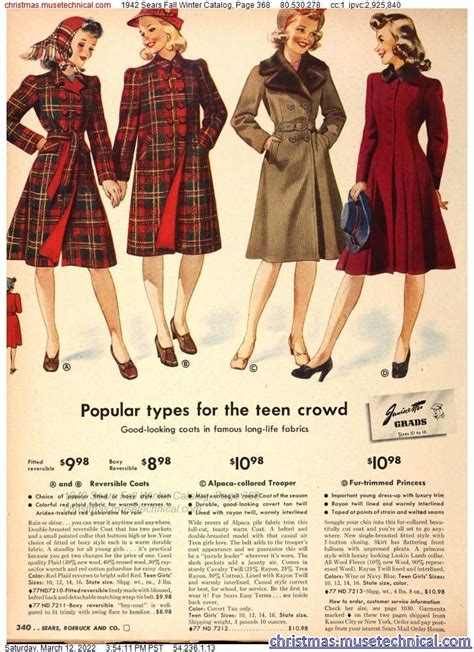 1942 Sears Fall Winter Catalog Page 368 Catalogs And Wishbooks In 2024
