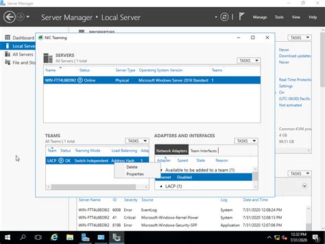 Configuring Lacp On Windows Server Vshosting Knowledge Base