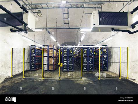 Main Storage Room Of Svalbard Global Seed Vault Where Approximately