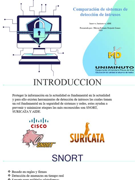 Sistemas De Detección De Intrusos Miryan Orejuela Pdf Bases De Datos Software Multiplataforma