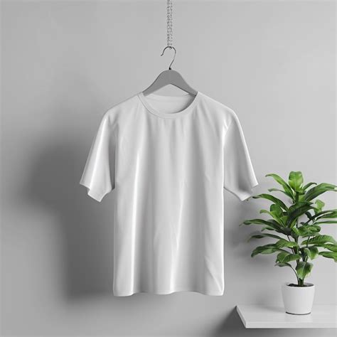 색 현대적인 배경에 색 현실적인 T 셔츠 모 디자인 프리미엄 Ai 생성 이미지